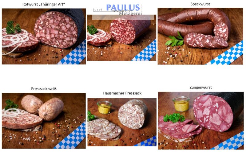 Presssack und Rotwurst Paket 2,5 kg, 41,50